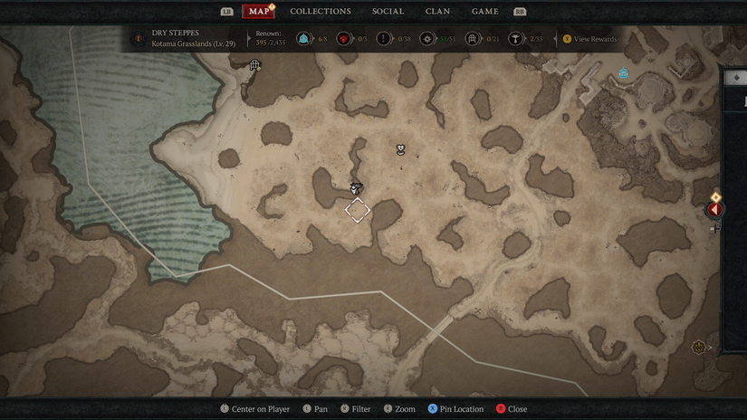 All Dry Steppes Altar of Lilith locations and map in Diablo 4