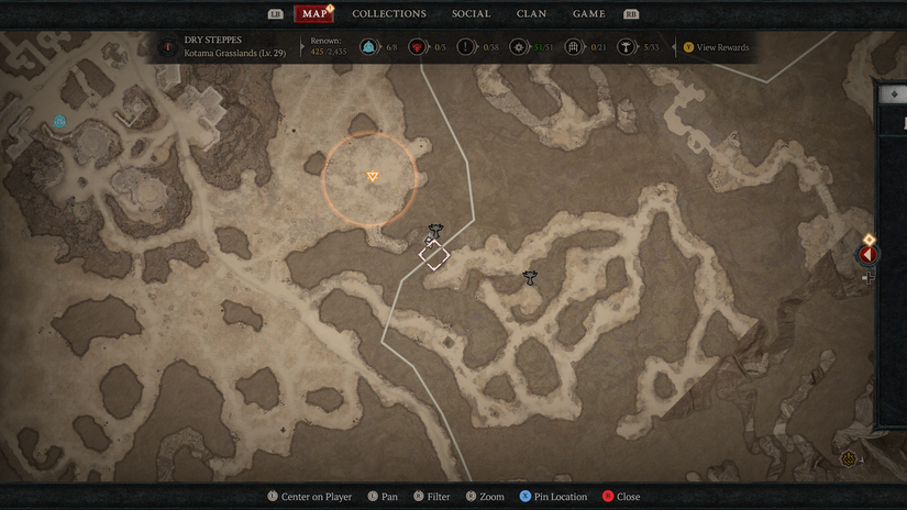 All Dry Steppes Altar of Lilith locations and map in Diablo 4