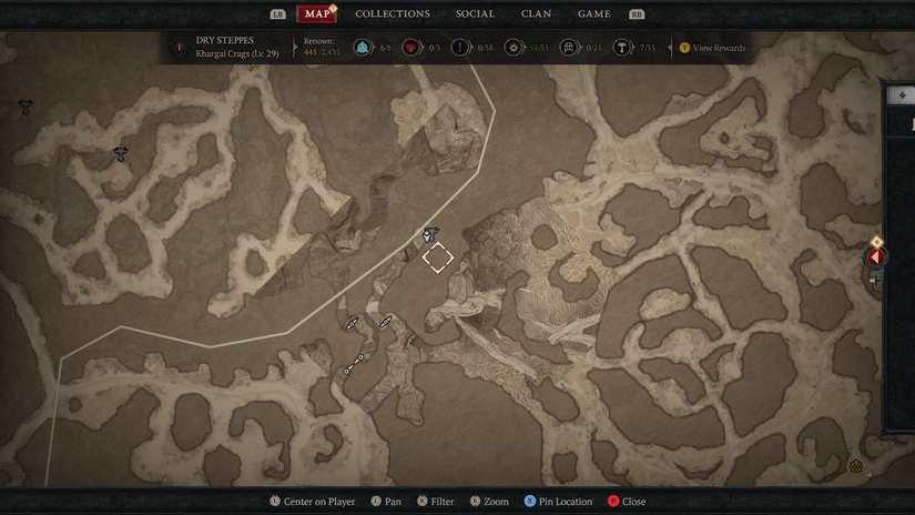 All Dry Steppes Altar of Lilith locations and map in Diablo 4