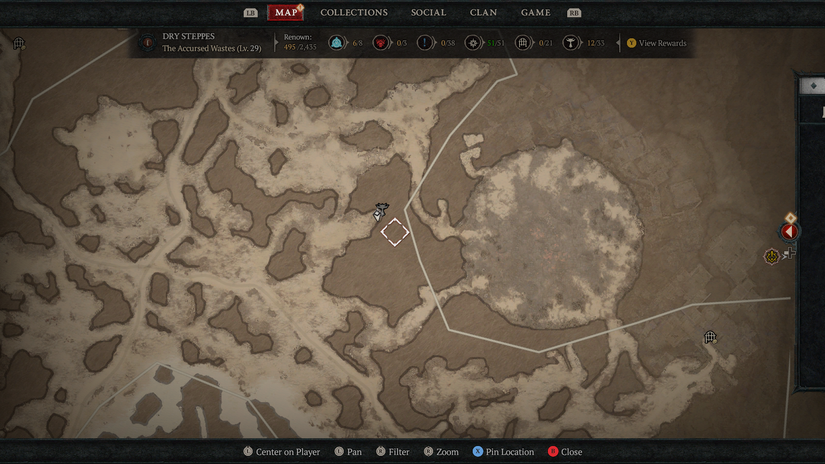 All Dry Steppes Altar of Lilith locations and map in Diablo 4