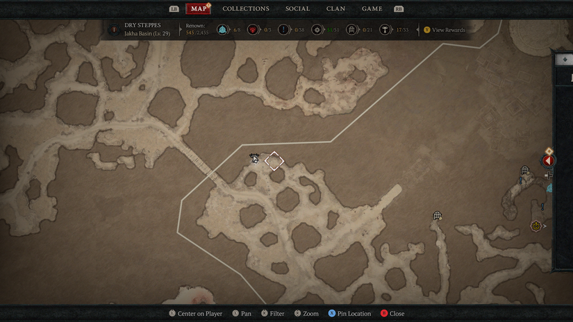 All Dry Steppes Altar of Lilith locations and map in Diablo 4