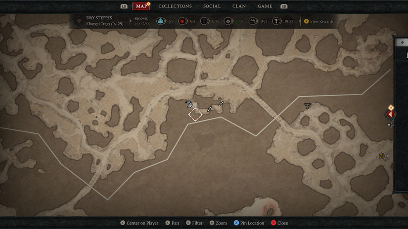All Dry Steppes Altar of Lilith locations and map in Diablo 4