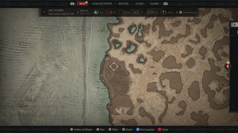 All Dry Steppes Altar of Lilith locations and map in Diablo 4