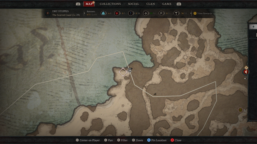 All Dry Steppes Altar of Lilith locations and map in Diablo 4