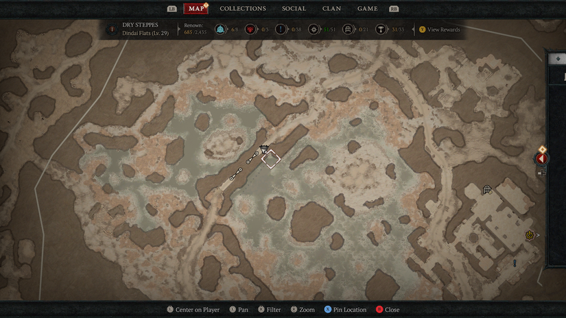 All Dry Steppes Altar of Lilith locations and map in Diablo 4