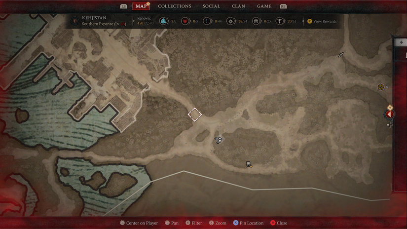 All Kehjistan Altar of Lilith locations and map in Diablo 4