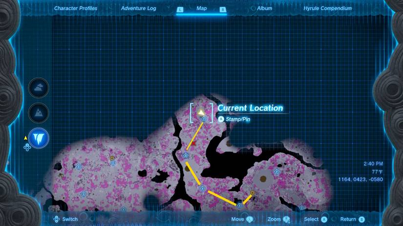 Sky Armor location in Zelda: Tears of the Kingdom