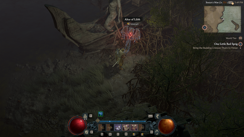 All Hawezar Altar of Lilith locations and map in Diablo 4