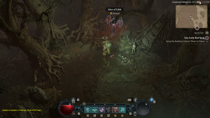 All Hawezar Altar of Lilith locations and map in Diablo 4