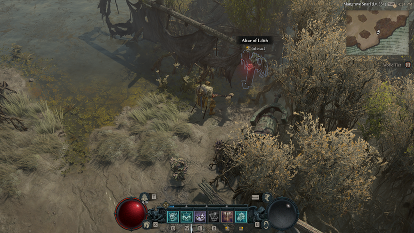 All Hawezar Altar of Lilith locations and map in Diablo 4