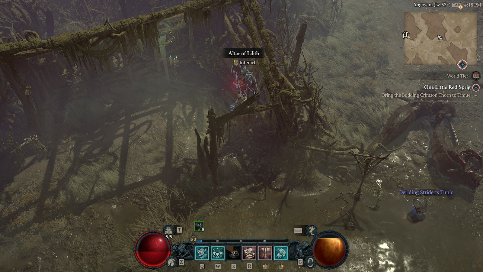 All Hawezar Altar of Lilith locations and map in Diablo 4