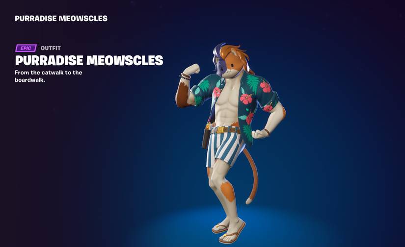 Purradise Meowscles release date in Fortnite