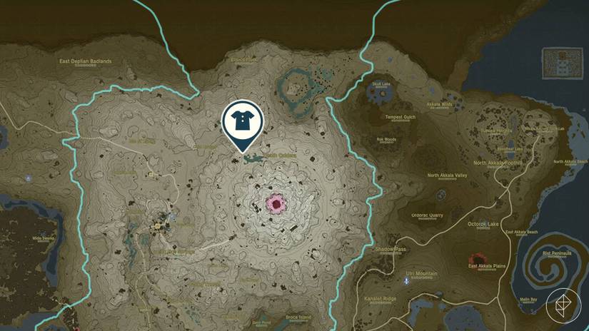 Vah Rudania Divine Helm location in Zelda: Tears of the Kingdom