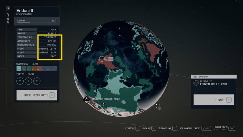 Starfield ‘Top of the List’ quest, how to survey a habitable planet
