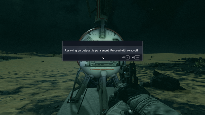 How to delete an outpost in Starfield