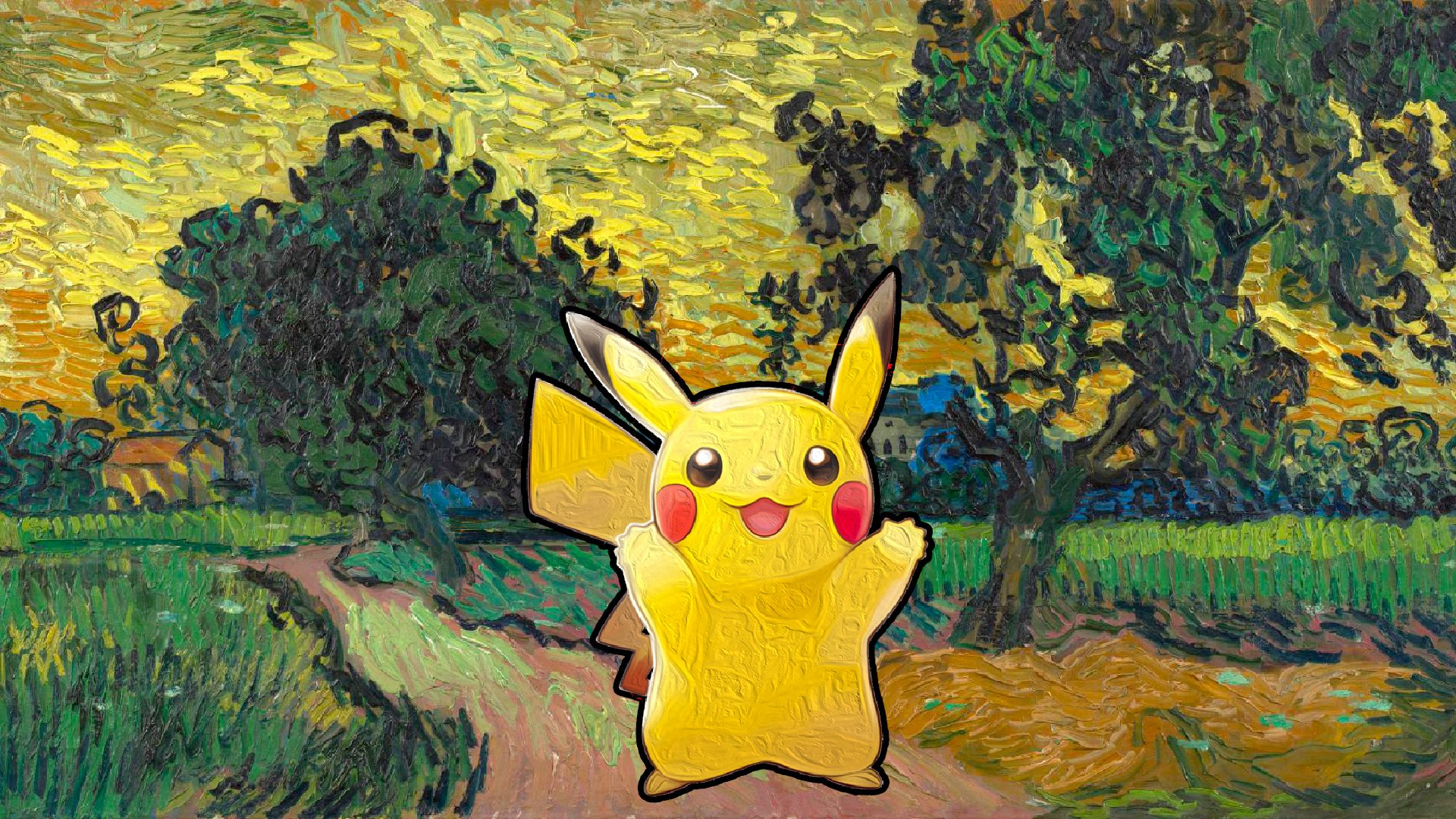 van gogh pikachu