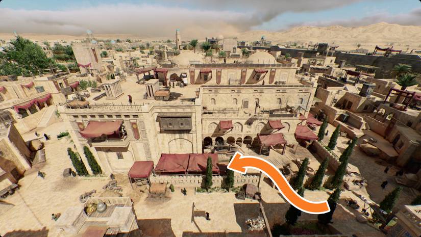 Just Rewards Enigma solution, location in AC Mirage