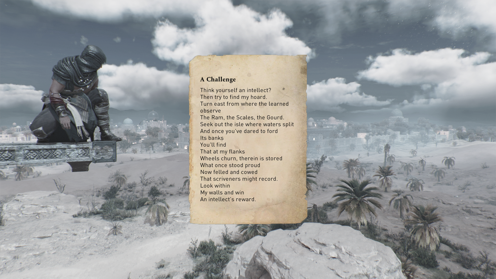 A Challenge Enigma solution, location in AC Mirage