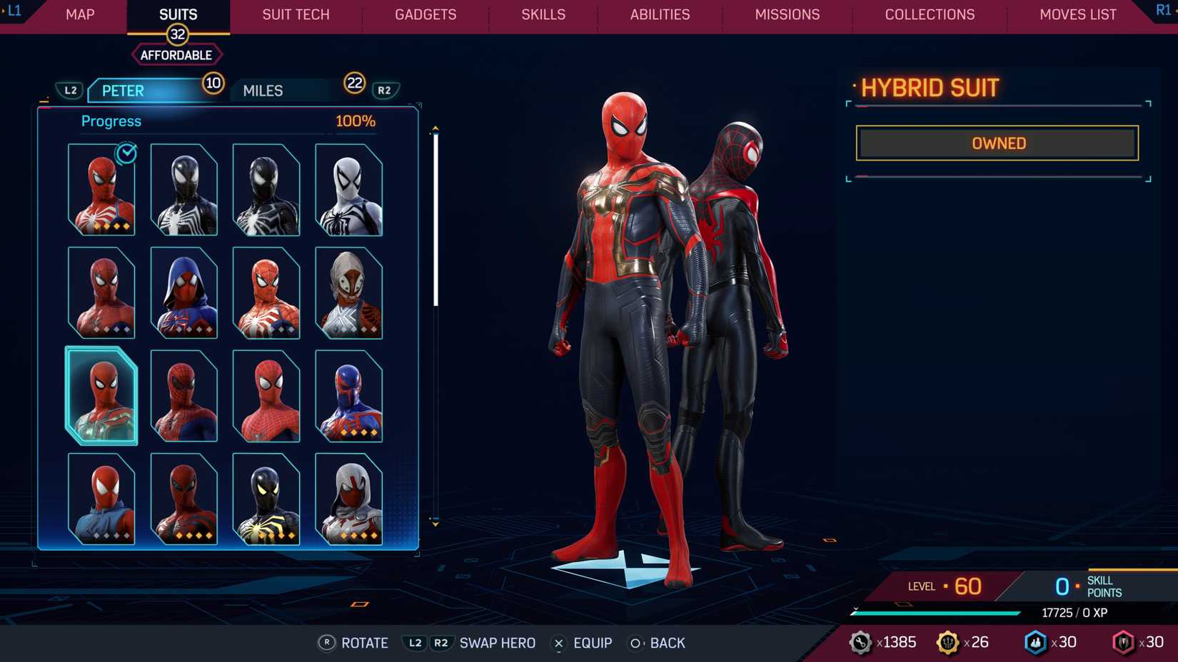 spider   2 suits