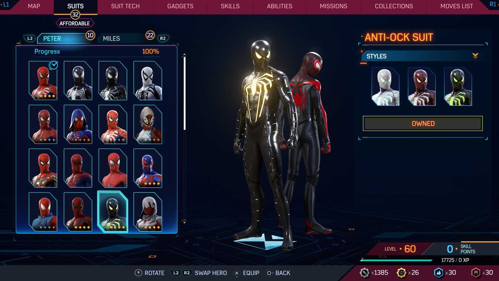 spider   2 suits