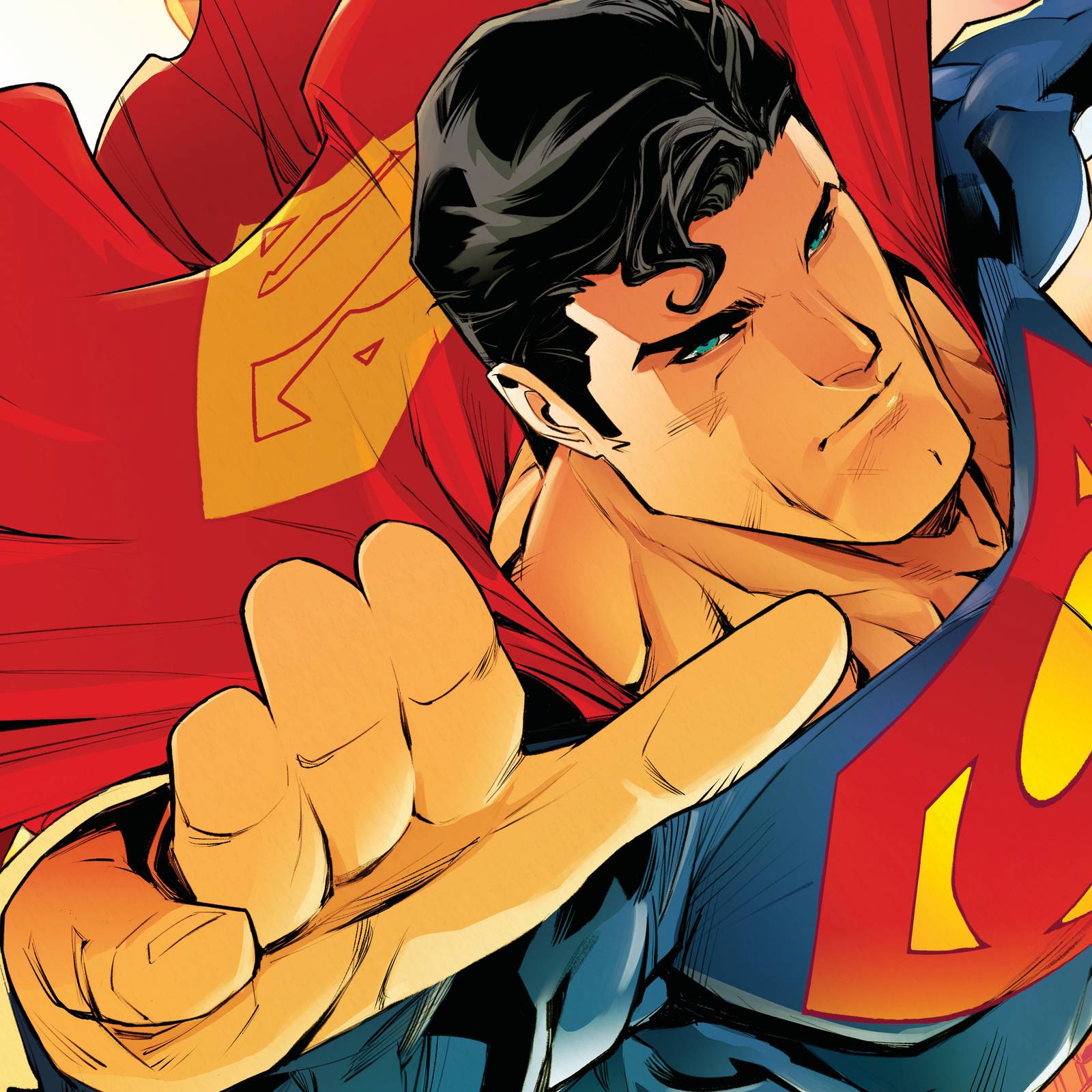 superman smiling comic