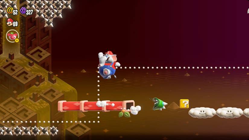 Every W3 Shining Falls Wonder Seed locations in Super Mario Bros. Wonder