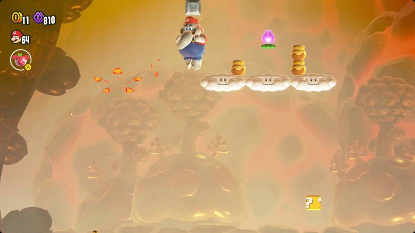 W6 Deep Magma Bog Wonder Seed locations in Super Mario Bros. Wonder