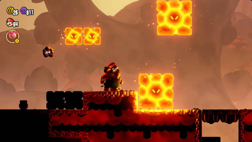 W6 Deep Magma Bog Wonder Seed locations in Super Mario Bros. Wonder