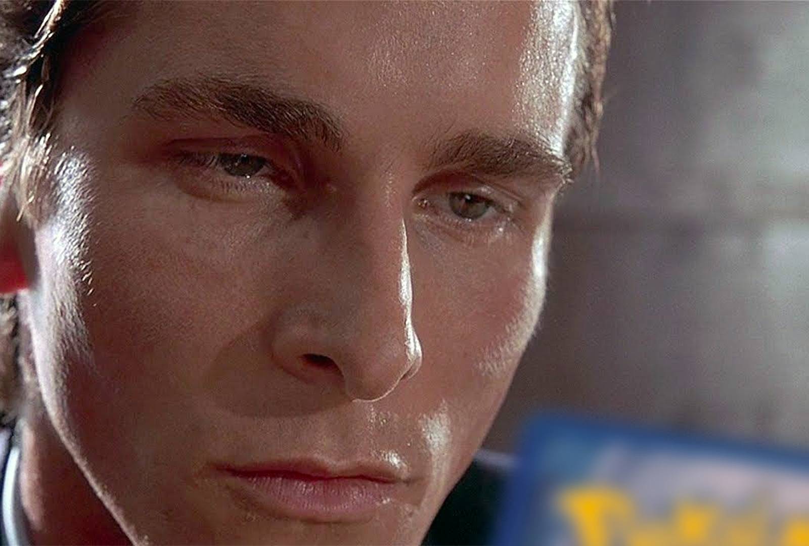 patrick bateman face imitation