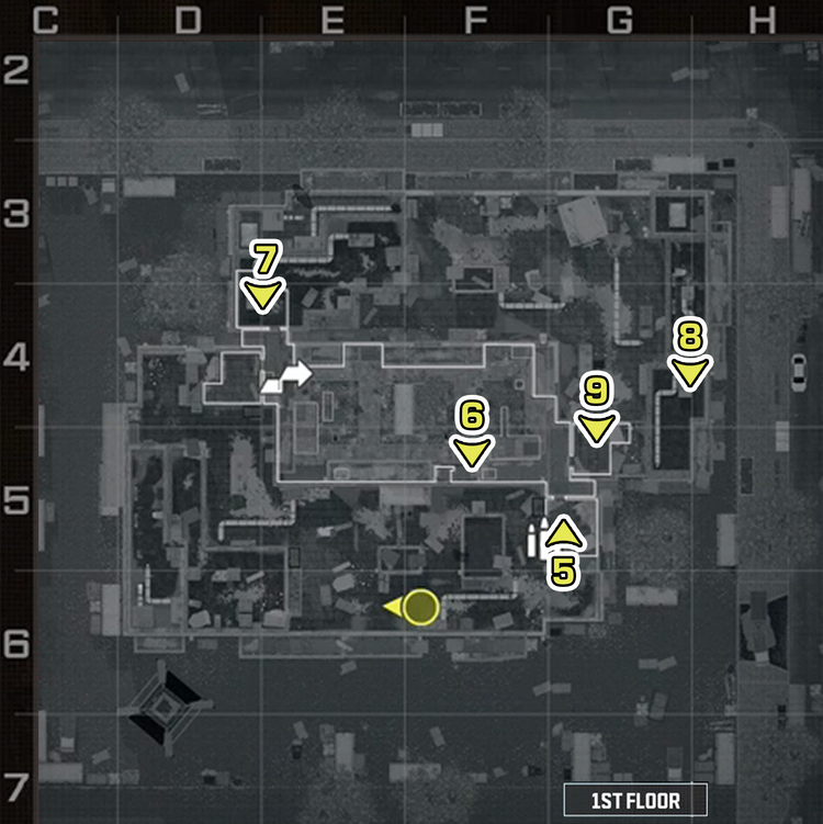 ‘Highrise’ item and weapon locations in MW3