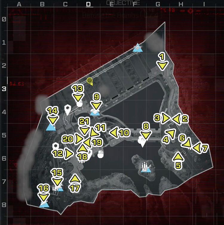 ‘Gora Dam’ item and weapon locations in MW3
