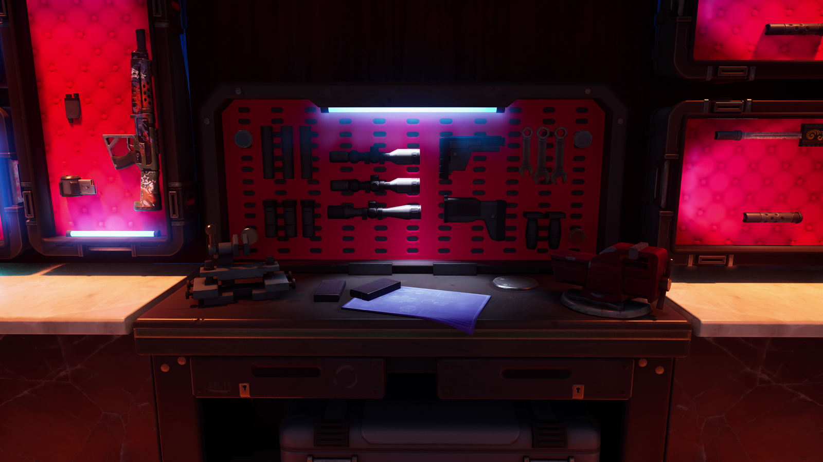 Fortnite Weapon Mod Bench locations