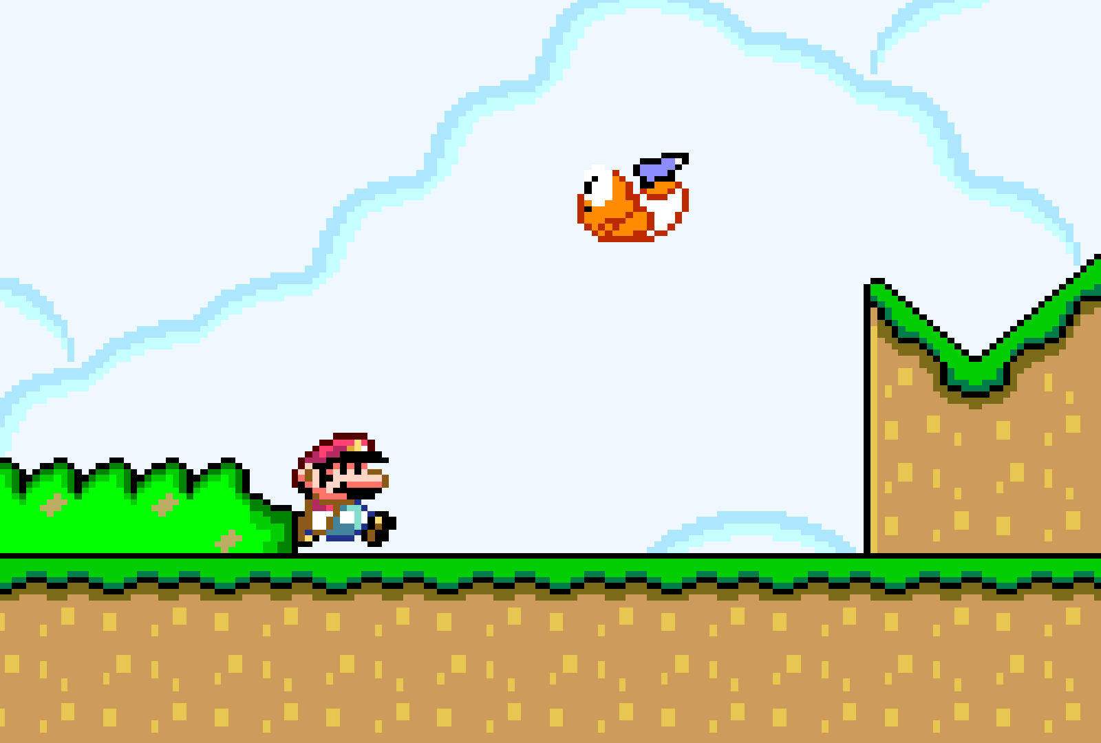 flying turtle shell mario