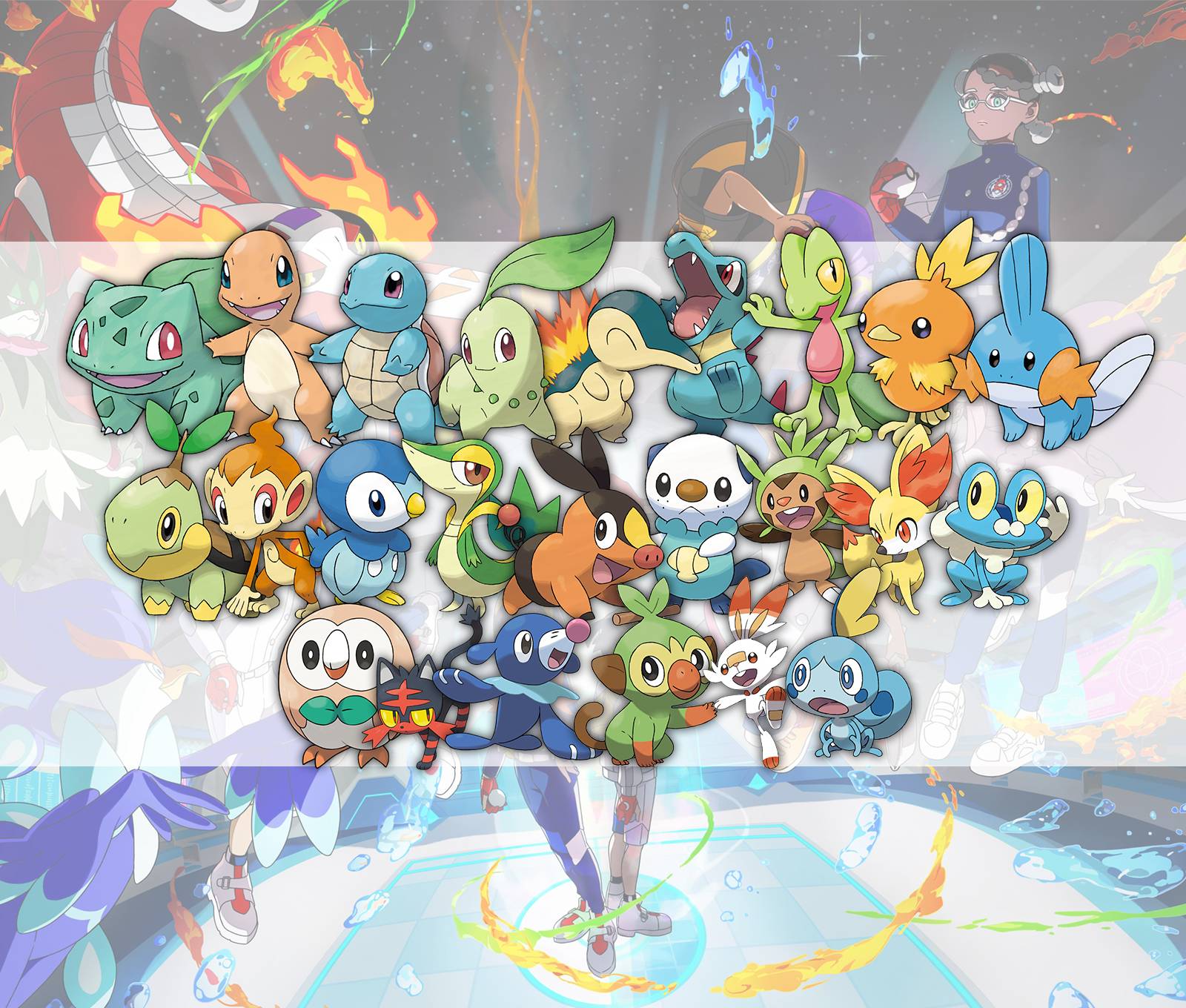 every single starter pokémon