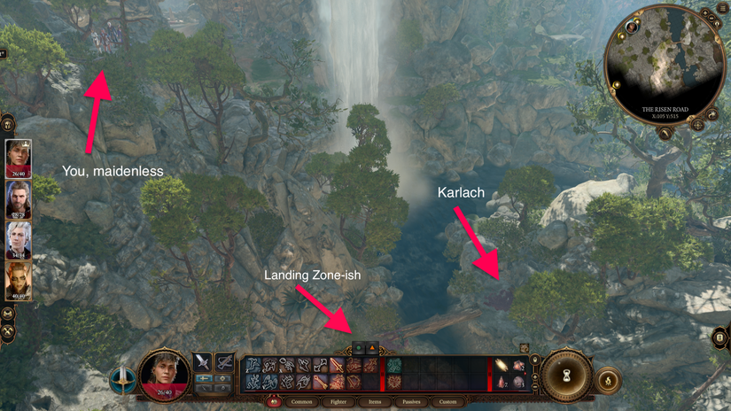 karliah walking away from gate