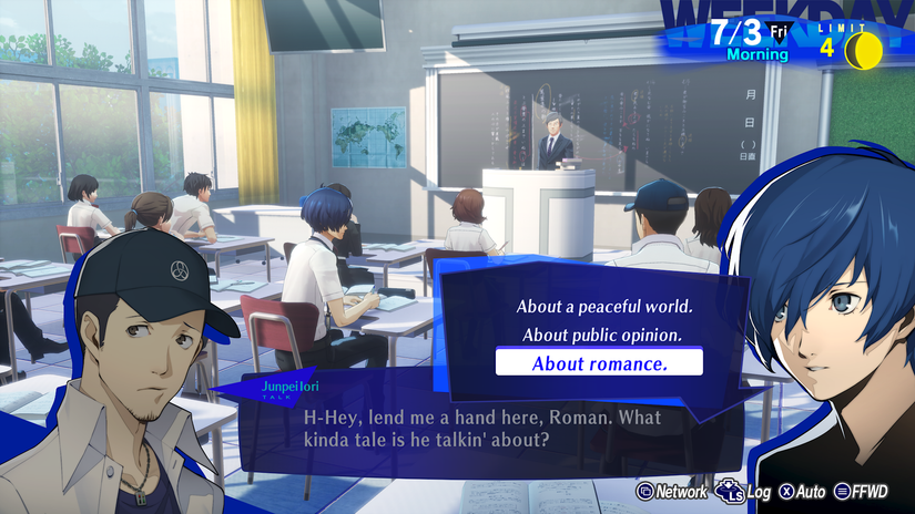All Persona 3 Reload classroom answers and questions