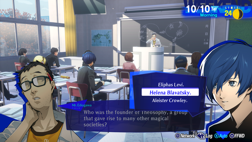 All Persona 3 Reload classroom answers and questions