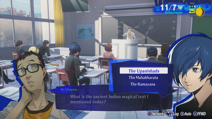 All Persona 3 Reload classroom answers and questions