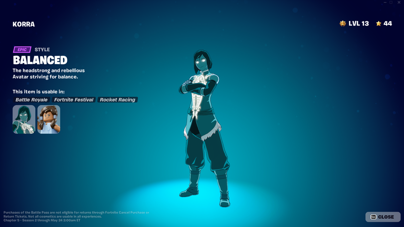 How to get the Korra skin in Fortnite Chapter 5 Season 2
