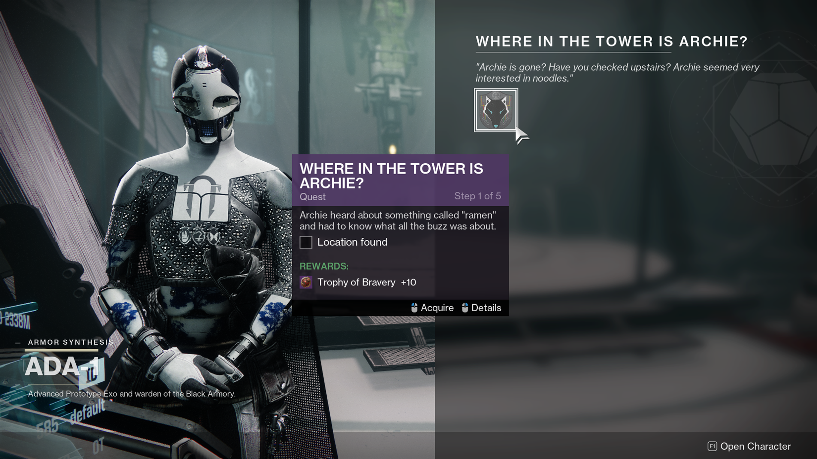 Where to find Archie in the Cosmodrome in Destiny 2
