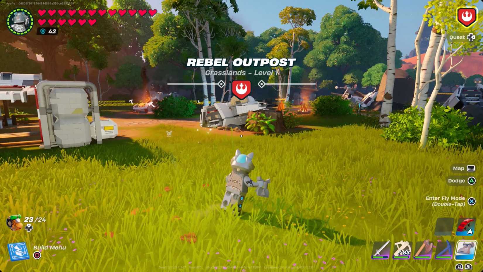 How to get a lightsaber in Star Wars Lego Fortnite Odyssey