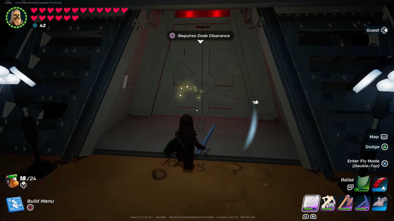 How to get a lightsaber in Star Wars Lego Fortnite Odyssey