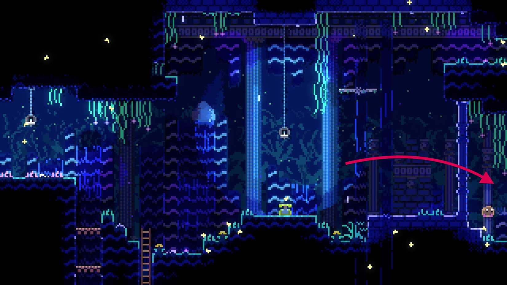 How to get past the first ghost in Animal Well