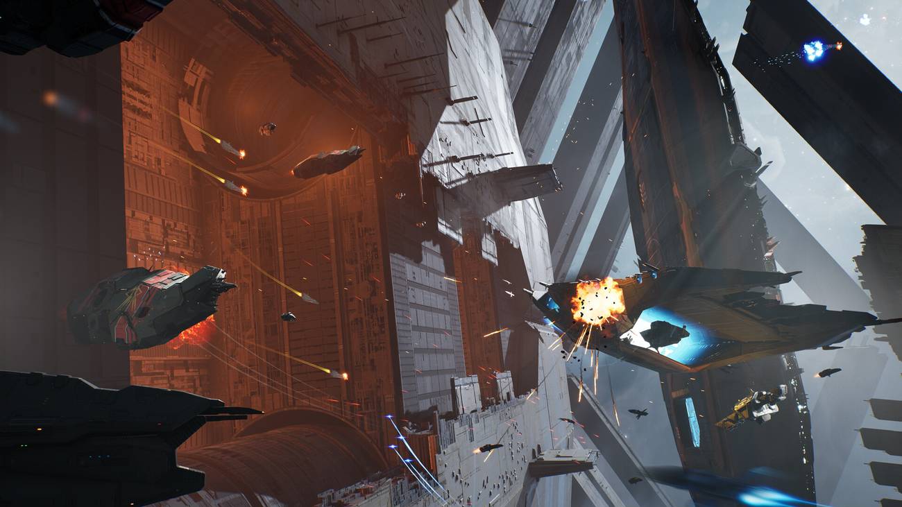 Homeworld 3 is a hyper-accurate spaceship combat sim, if you want that