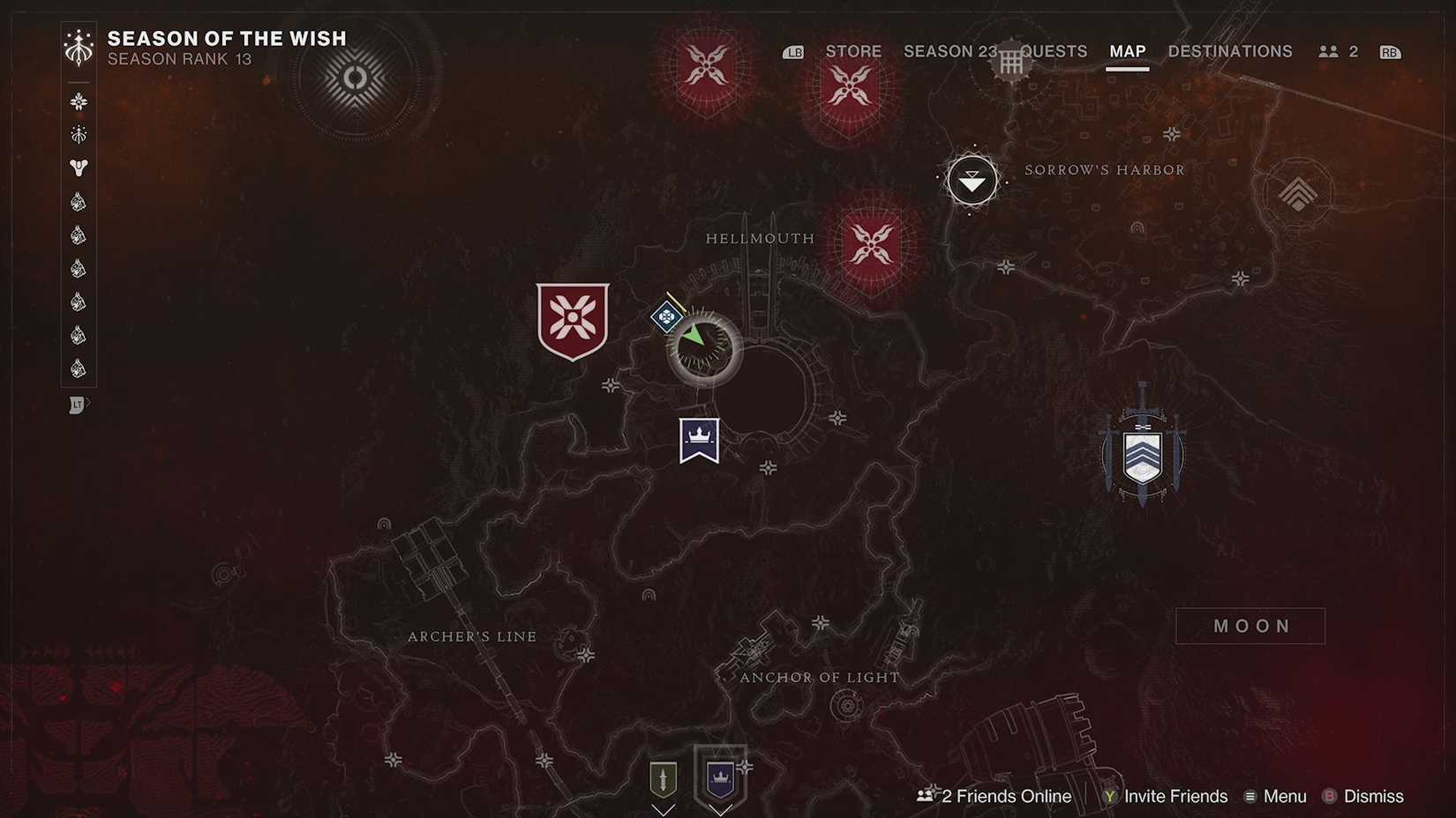 Where on the Moon is Archie in Destiny 2?