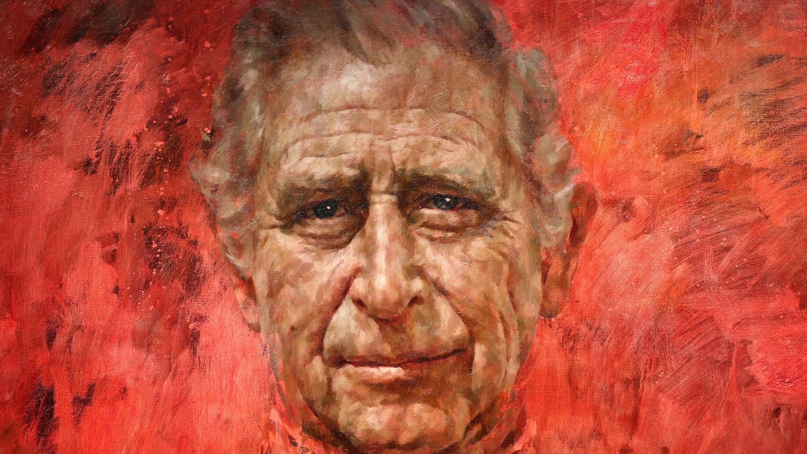 King Charles’ portrait is very red and very much a meme now