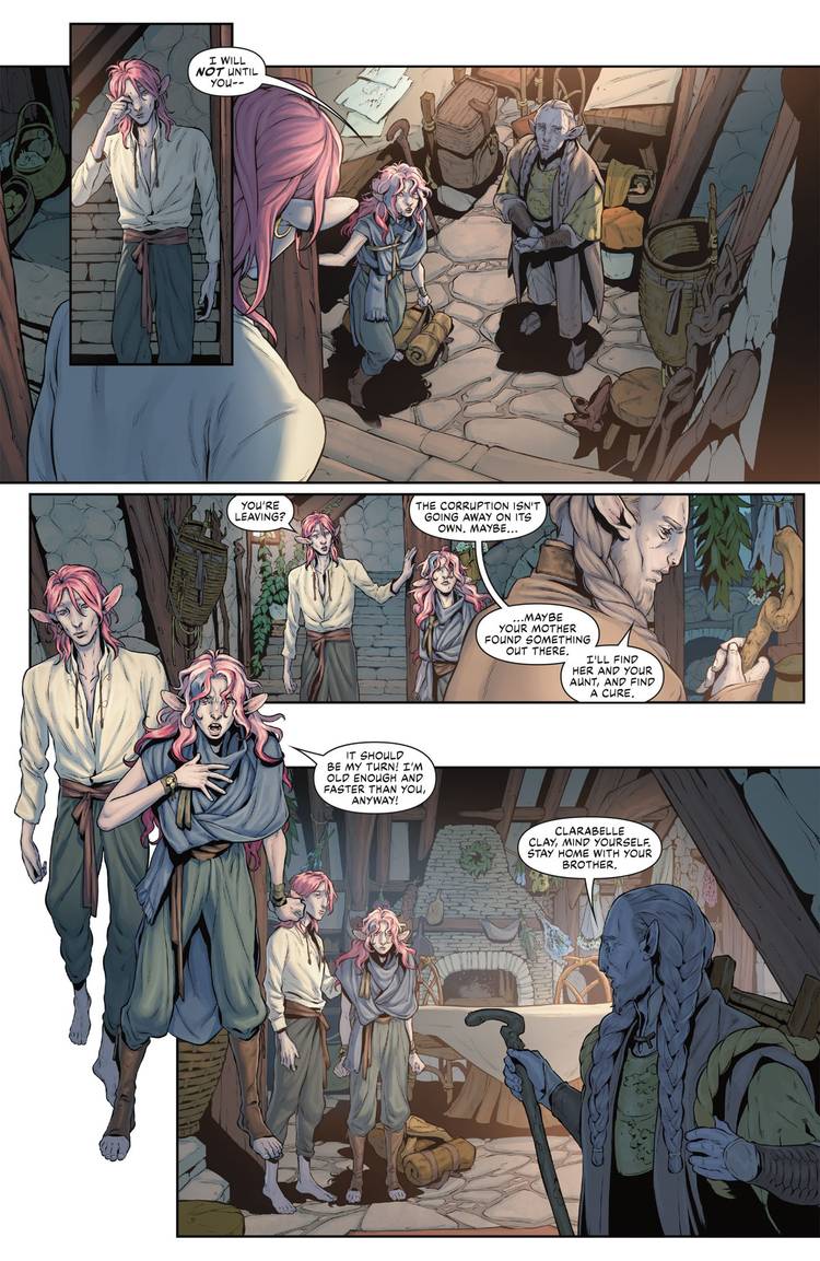 Check out an exclusive preview of Critical Role’s Caduceus Clay comic