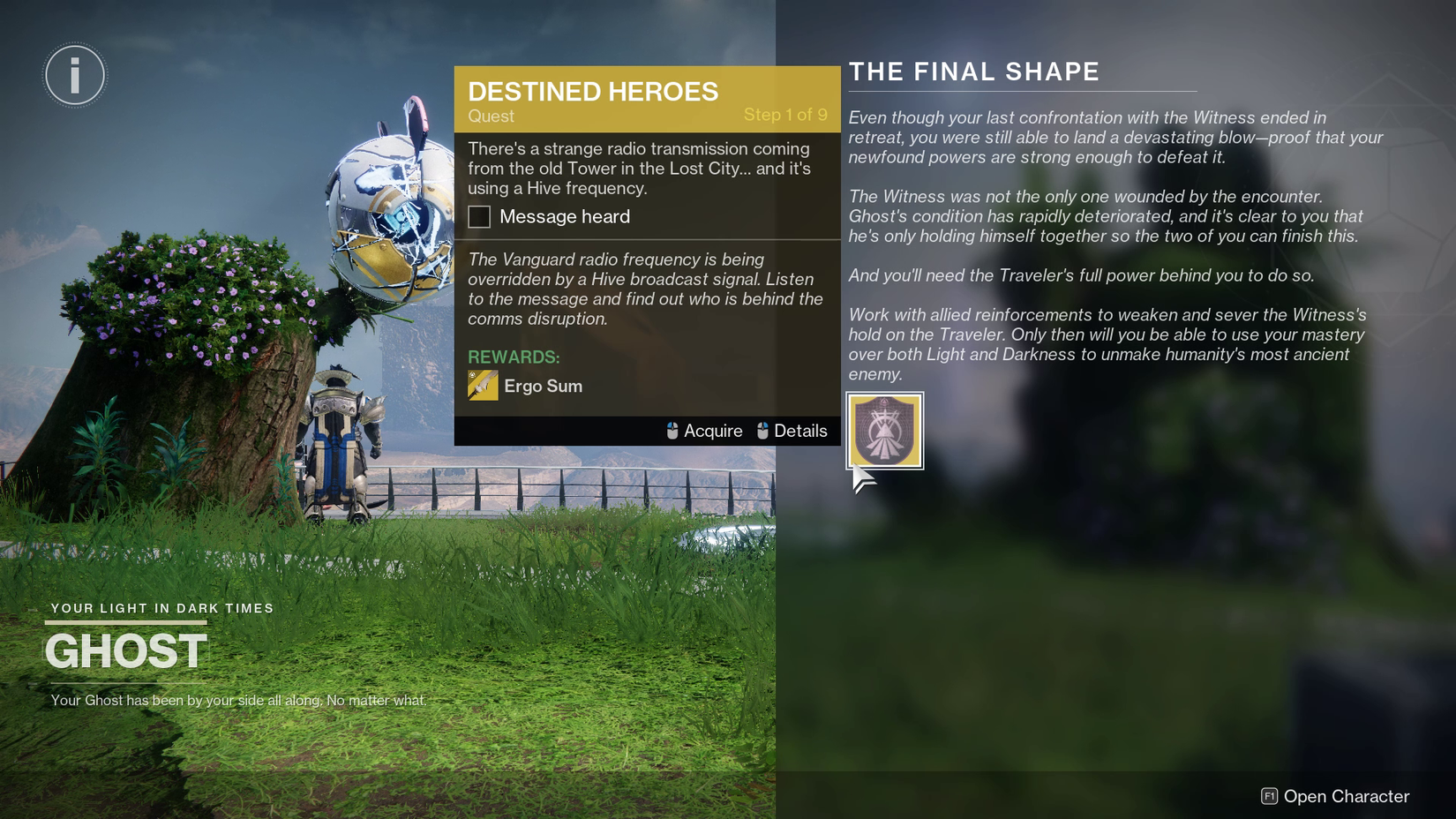 How to get Ergo Sum in Destiny 2: The Final Shape