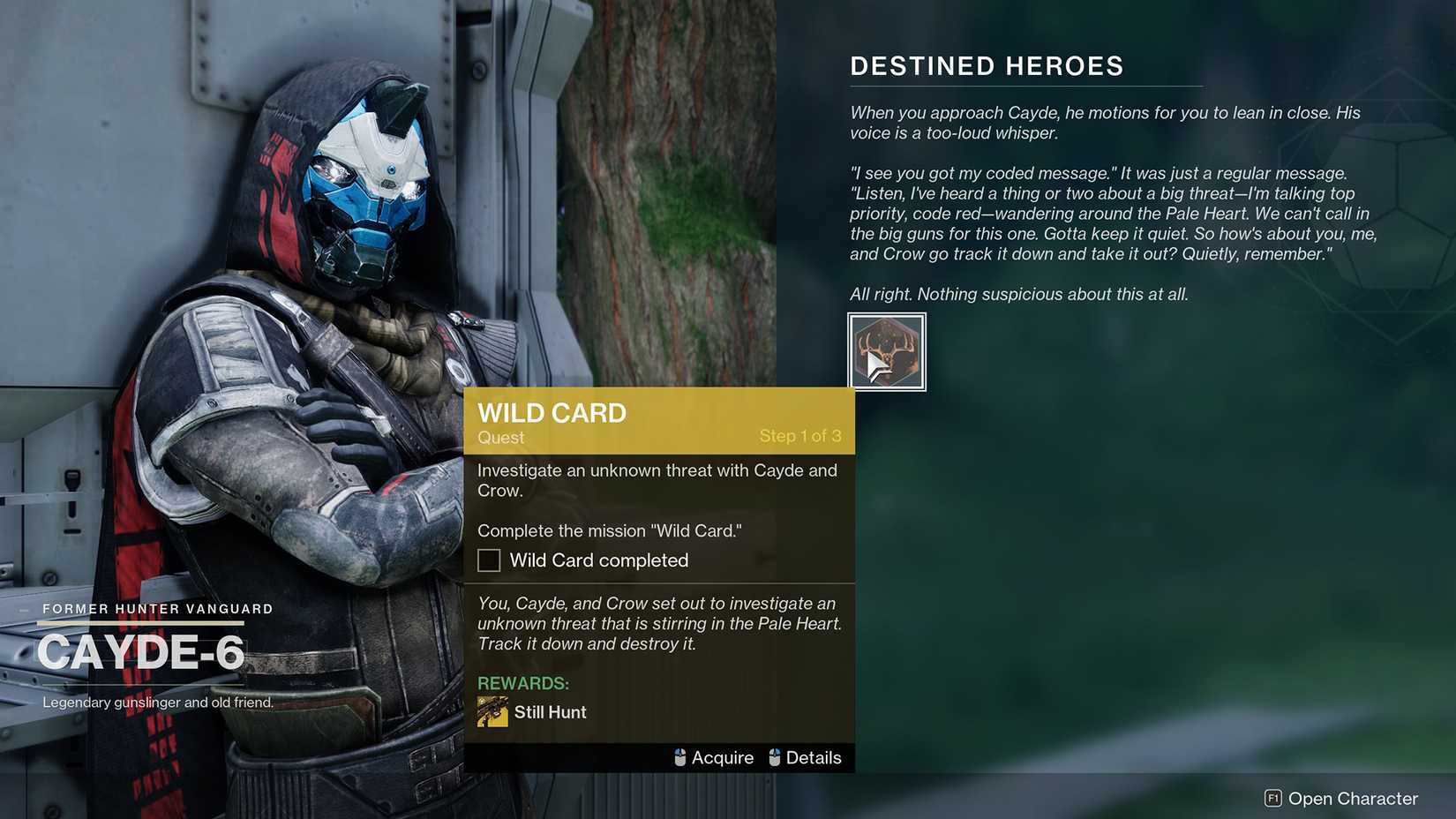How to finish ‘Wild Card’ and get Still Hunt in Destiny 2