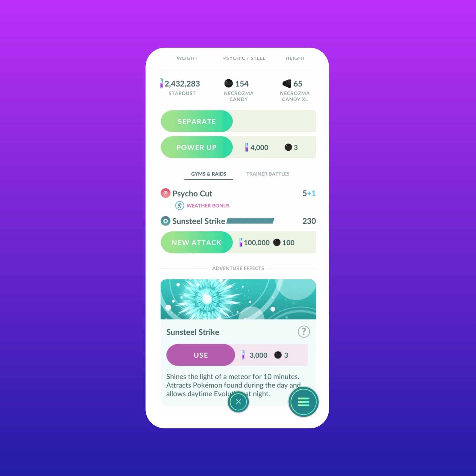 How to get Dusk Mane and Dawn Wings Necrozma with Fusion in Pokémon Go